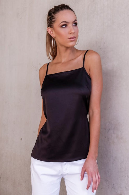 Spaghetti Straps Open Back Top – romoti